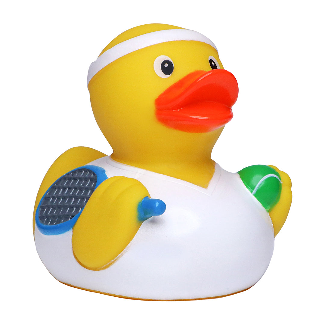 Tennis Spielen Ente Badeente Quietscheente Gummiente Schnabels ...