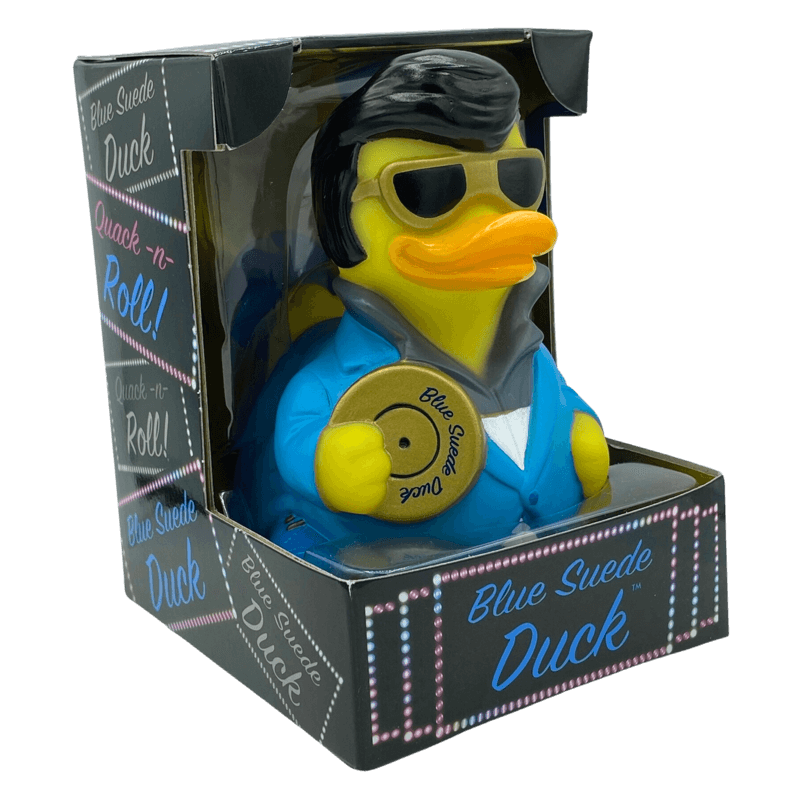 Blue Suede Rock and Roll Duck Ente Badeente CelebriDucks – Entengalerie