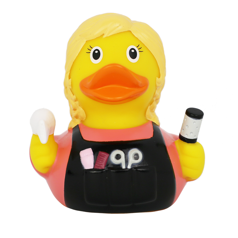 Frisörin Friseursalon Ente Badeente Quietscheente Lilalu – Entengalerie