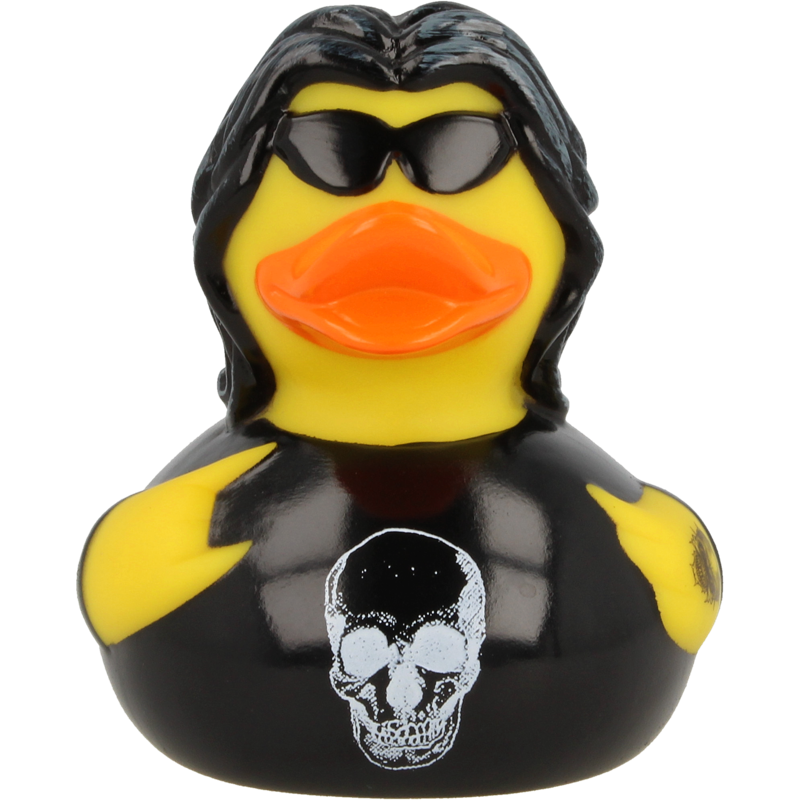 Heavy Metal Ente Badeente Quietscheente Gummiente Lilalu – Entengalerie